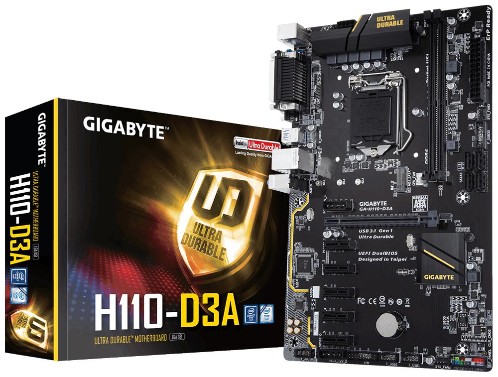 Gigabyte H110 D3A Review The New Best Motherboard For Mining 1st Gigabyte H110 D3A Review The New Best Motherboard For Mining 1st